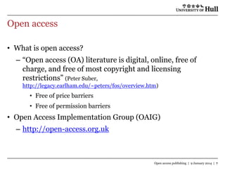 History staff development day open access presentation, Jan 14 | PPT