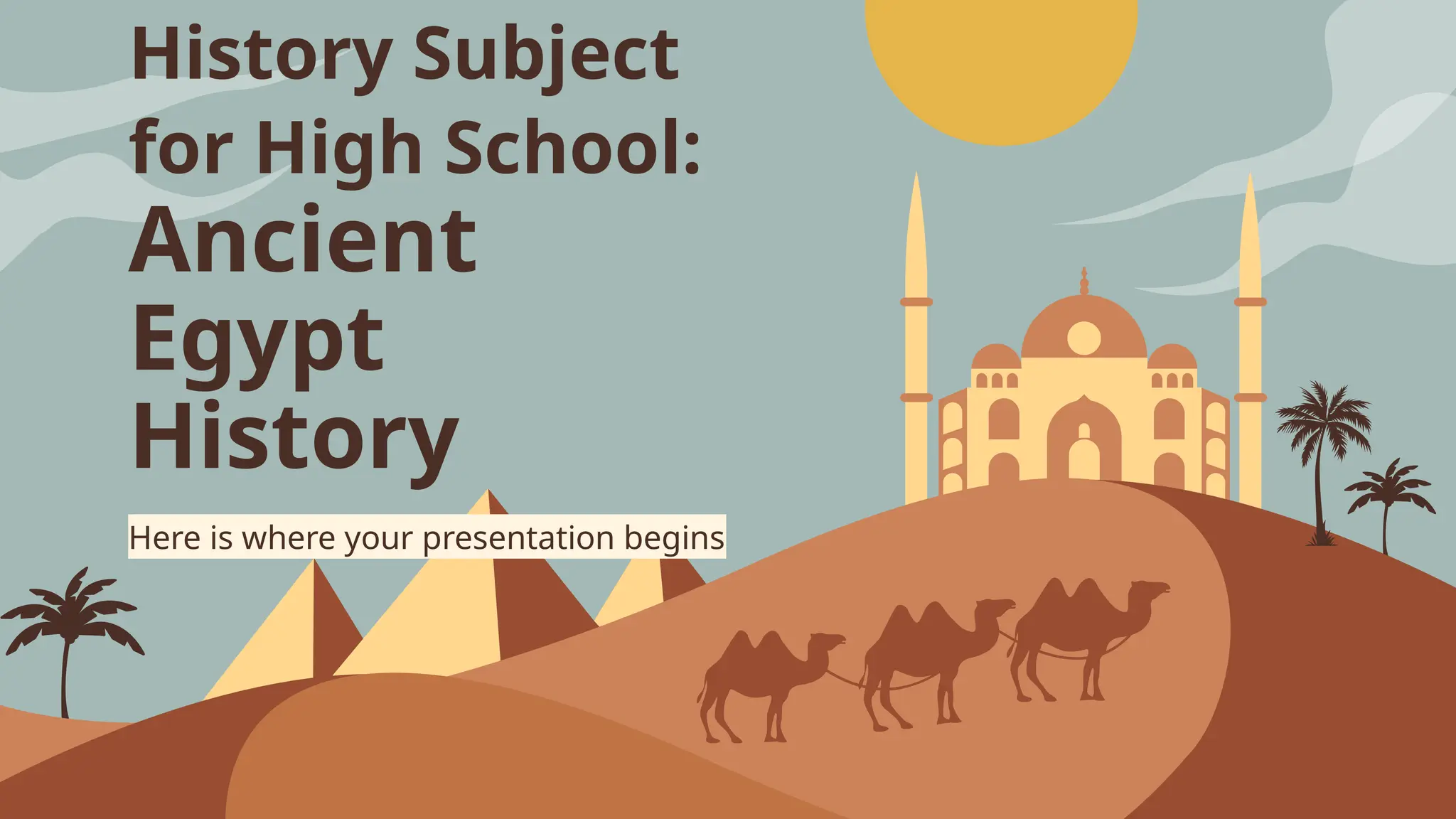 History Subject for High School_ Ancient Egypt History by Slidesgo.pptx