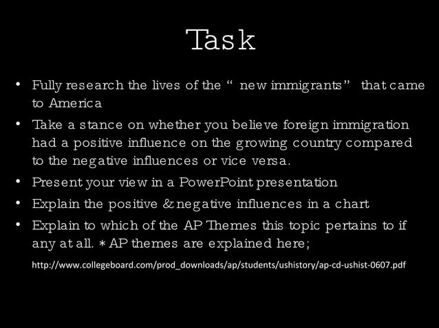 Immigration WebQuest | PPT