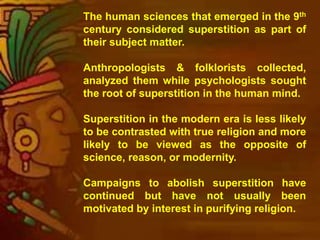 History & superstition | PPTX