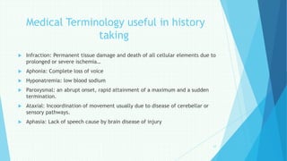 History taken skills | PPTX