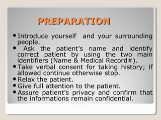 EEG History taking . (By Murtaza) | PPT