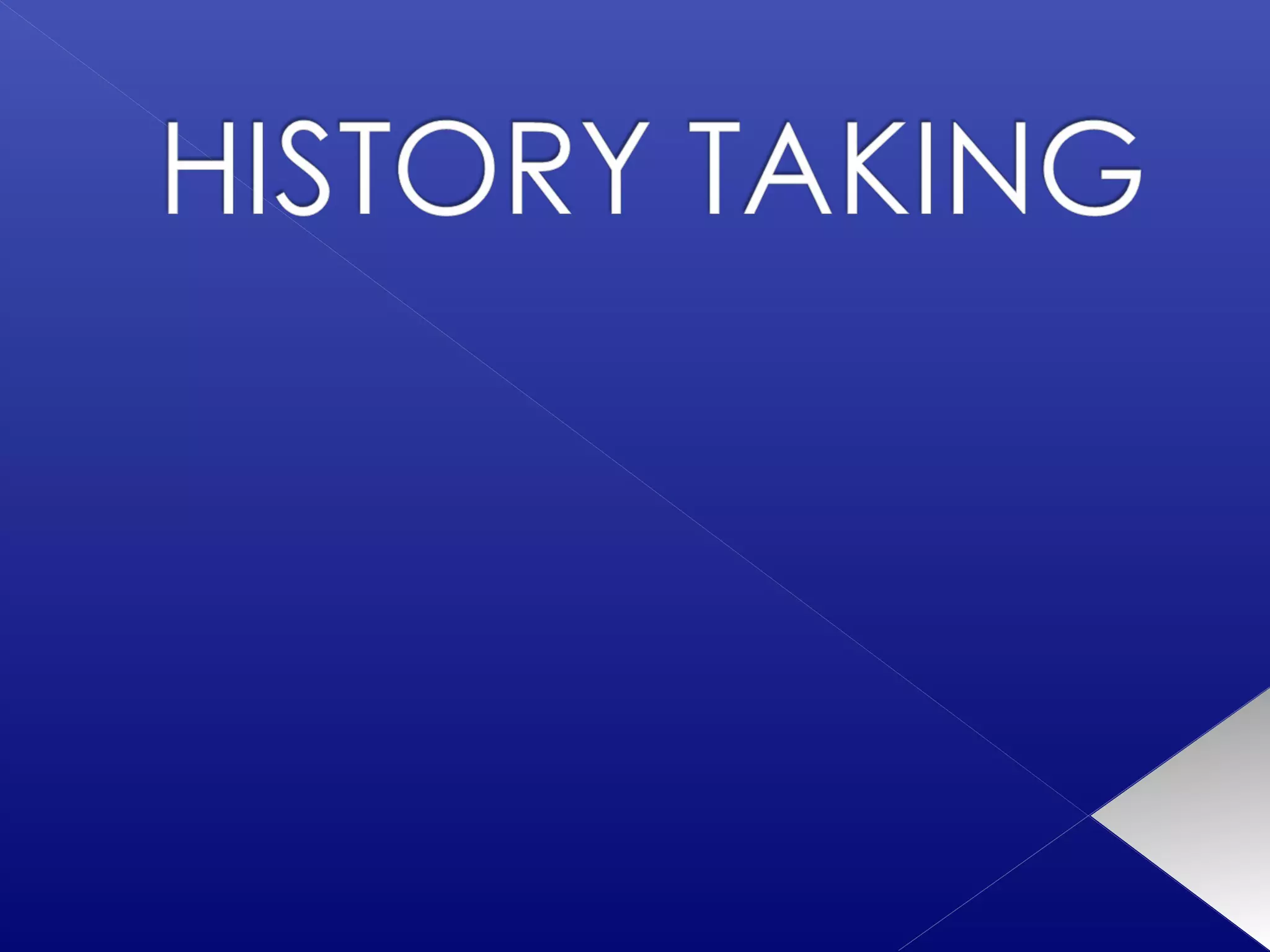 History taking | PPT