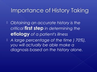 History taking | PPT