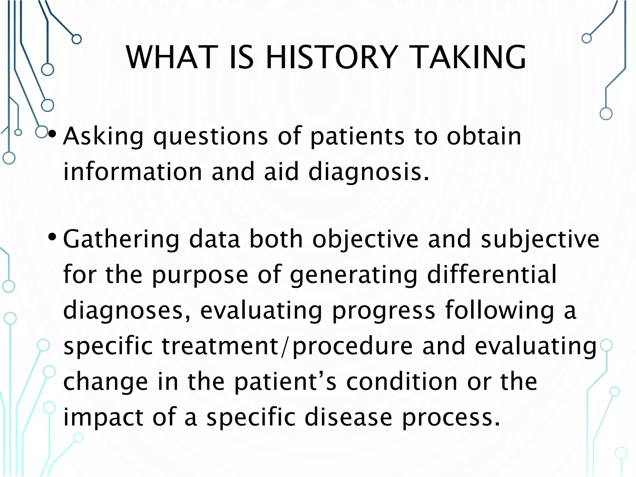 History taking | PPTX