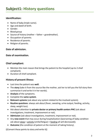 History taking | PDF