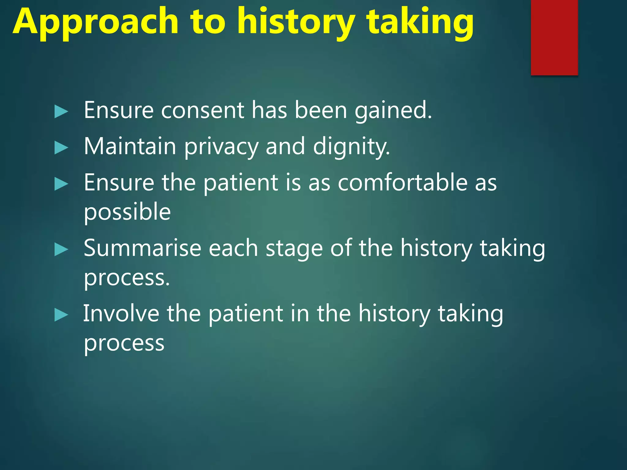 History taking | PPTX