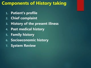 History taking | PPTX