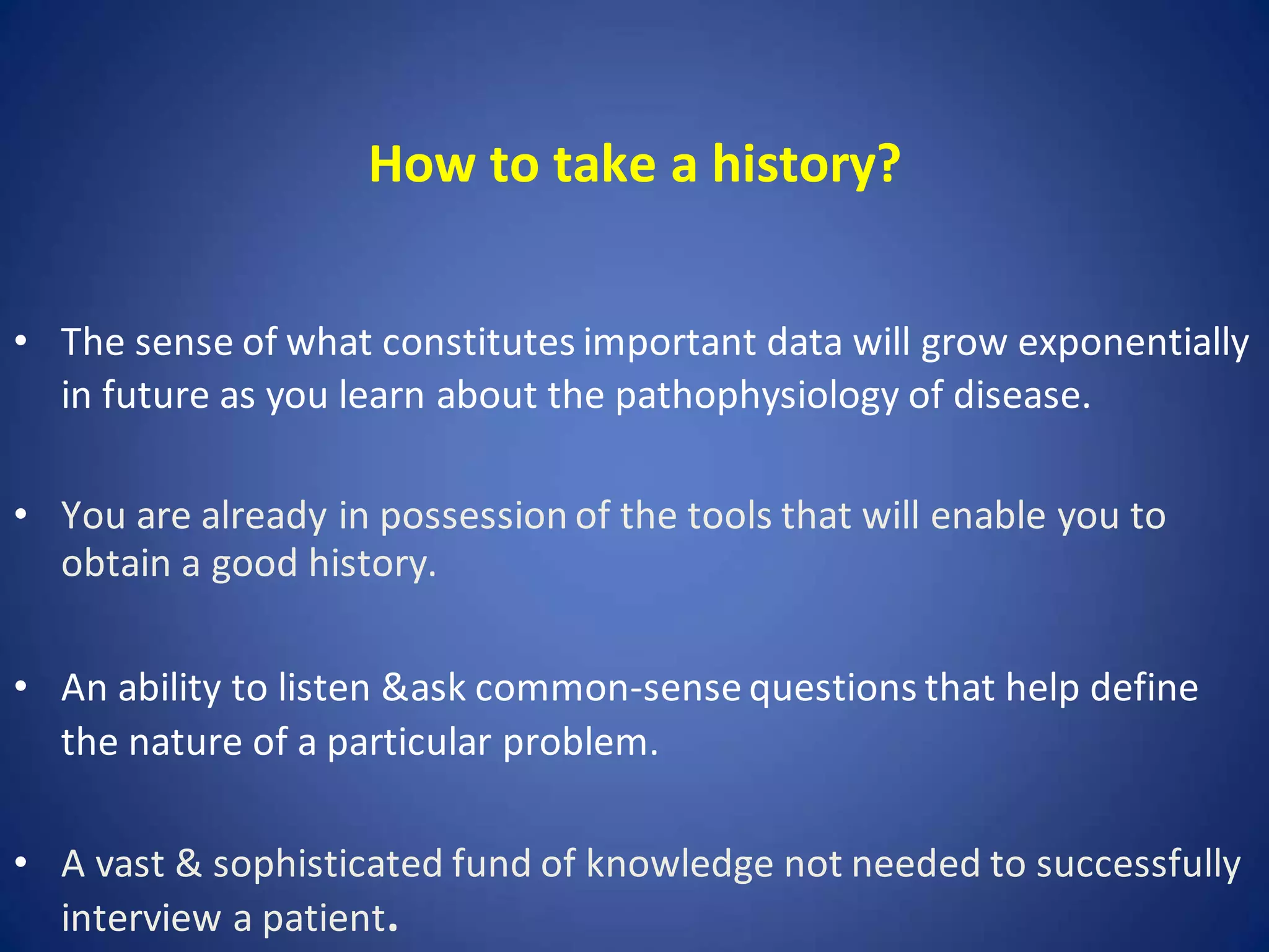 History taking in optometry or ophthalmology | DOCX