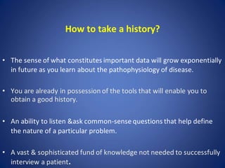 History taking in optometry or ophthalmology | DOCX