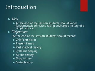 History Taking | PPT