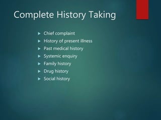 History Taking | PPT