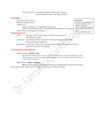 History taking (Easy Systemic Review) (Surgery Oriented) | PDF