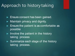 History taking | PPTX