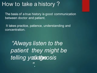 History taking | PPTX