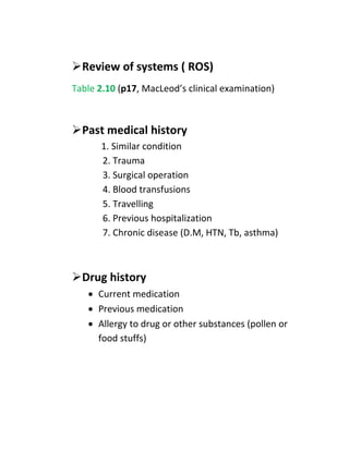 History Taking | PDF | Pregnancy | Reproductive Health