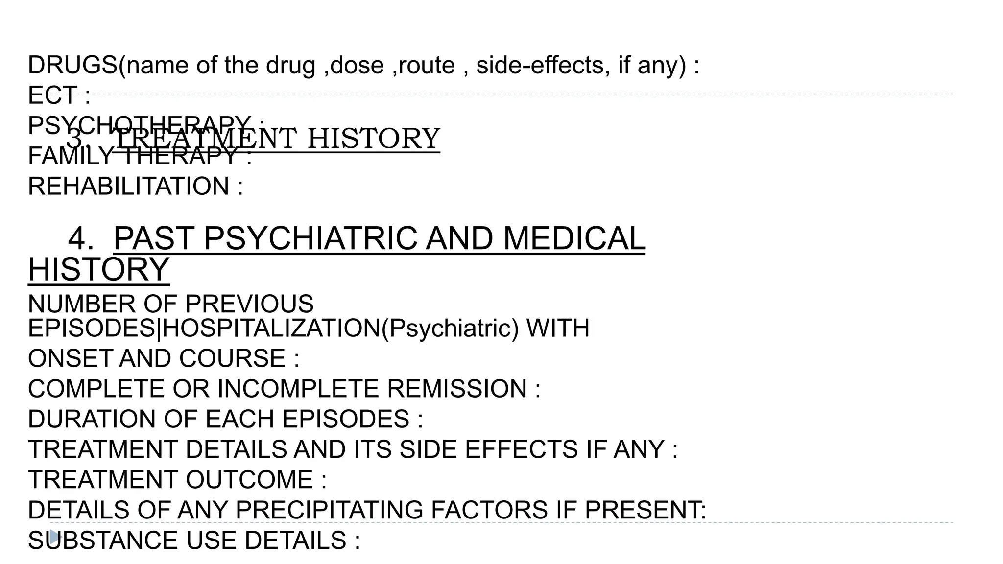HISTORY TAKING.pptx for psychatric patient | PPTX