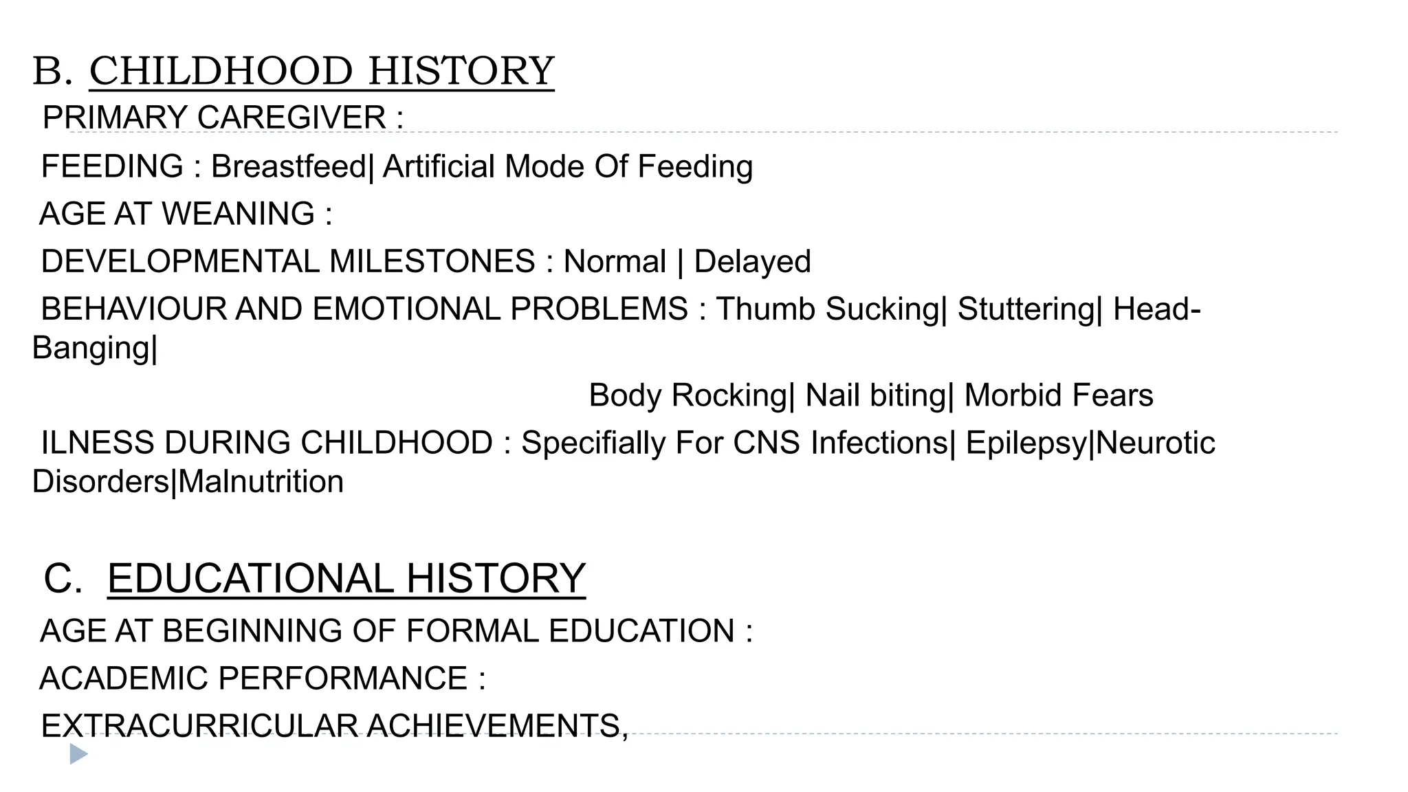 HISTORY TAKING.pptx for psychatric patient | PPTX