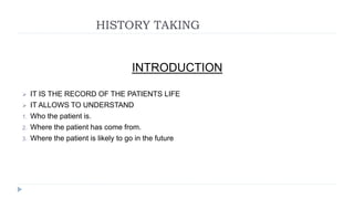 HISTORY TAKING.pptx for psychatric patient | PPTX