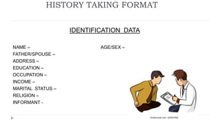 HISTORY TAKING.pptx for psychatric patient | PPT