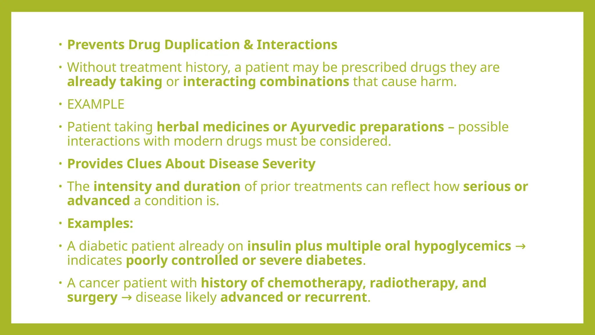 HISTORY TAKING- PG IMPORTANCE clinicalss | PPTX