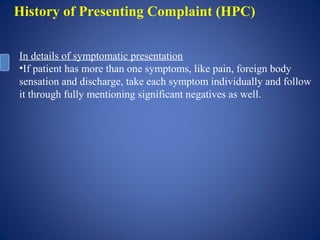 Ophthalmic history taking | PPT