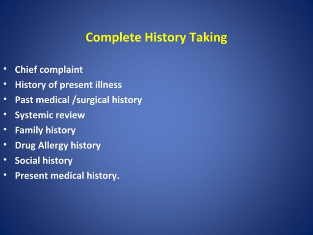 Ophthalmic history taking | PPT