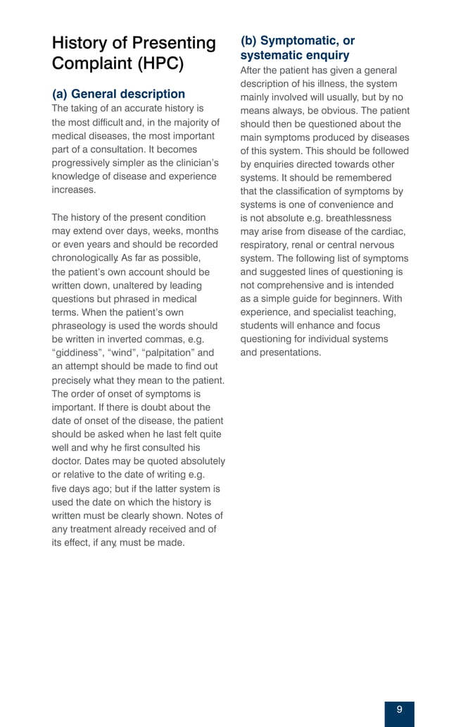 History taking a complete guide for all systems (clinical history ...