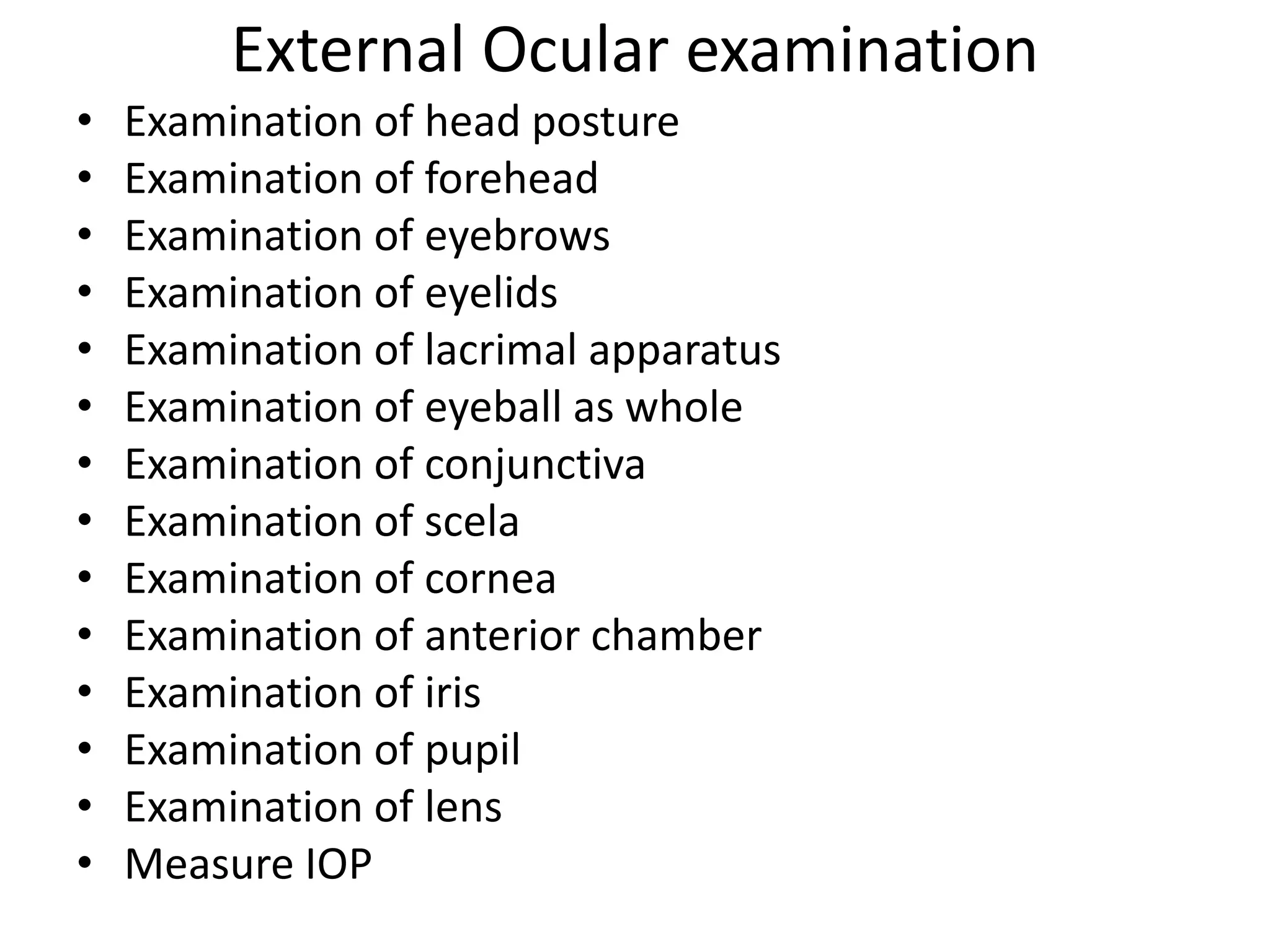 History taking and case examination OF EYE | PPTX