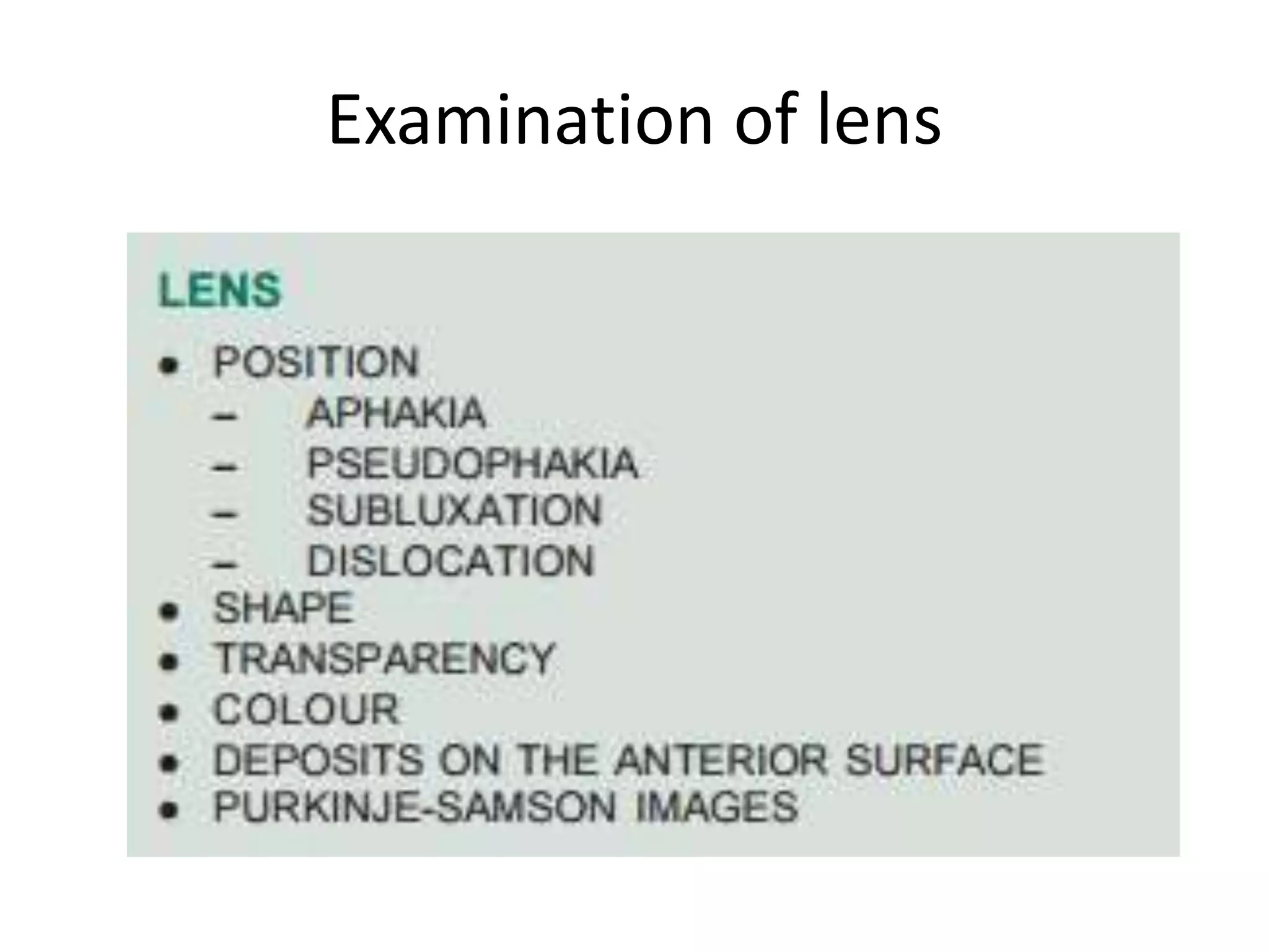 History taking and case examination OF EYE | PPTX