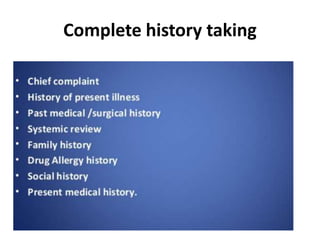 History taking and case examination OF EYE | PPTX