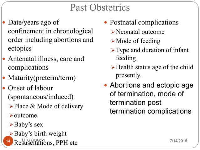 History taking and examination | PPTX | Pregnancy | Reproductive Health