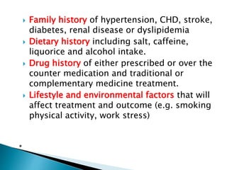 HISTORY TAKING AND EXAMINATION OF HYPERTENSION.pptx
