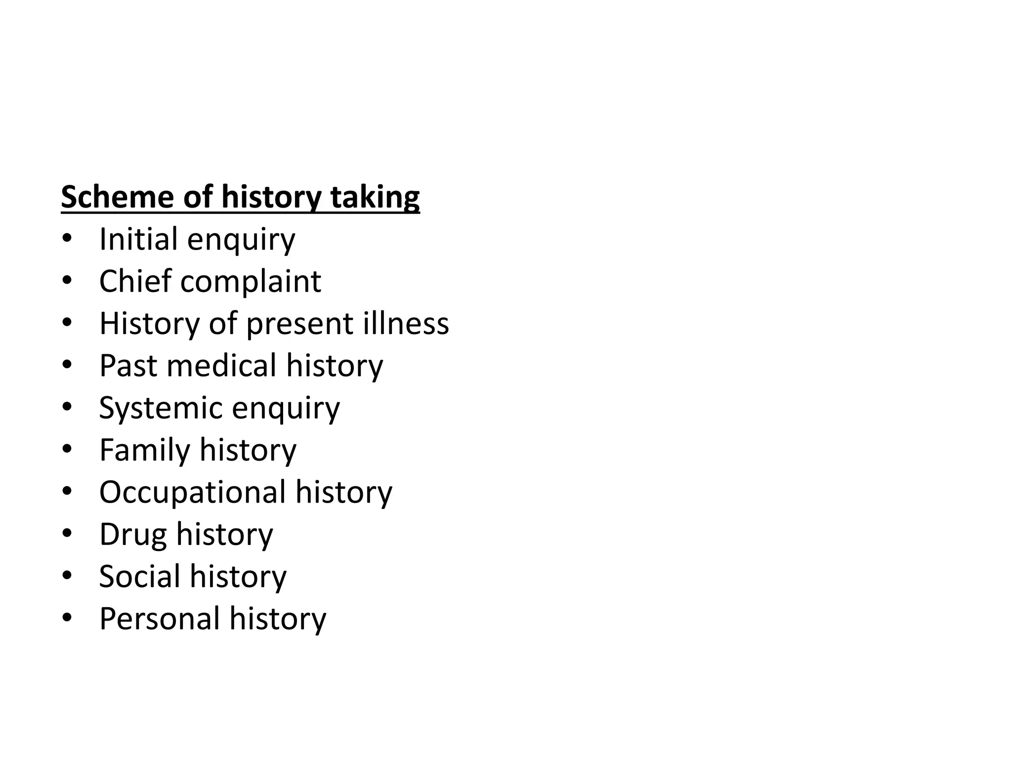 History taking and general examination of respiratory system | PPTX