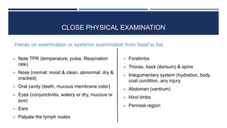 History taking and physical examination | PPTX