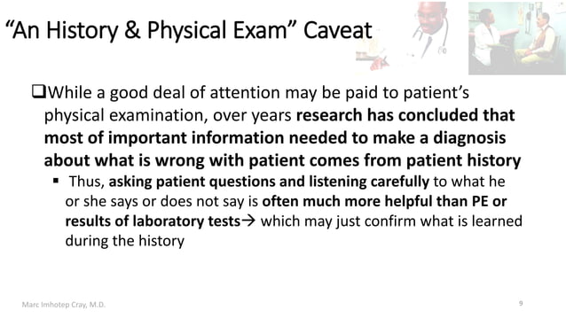 History Taking and Physical Examination- An Overview | PDF
