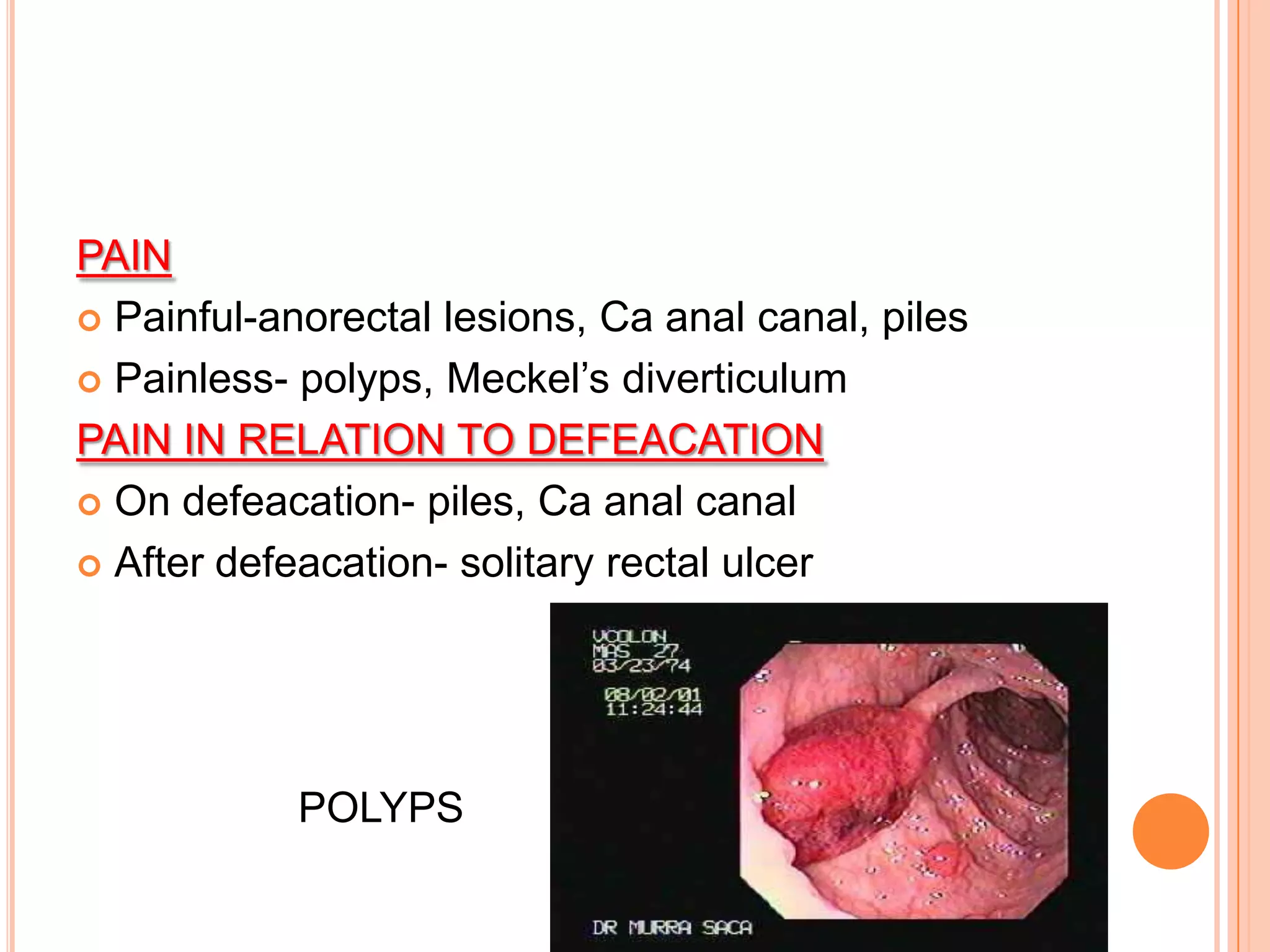 History taking and physical examination for lower gastro intestinal ...
