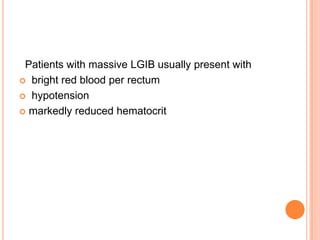 History taking and physical examination for lower gastro intestinal ...
