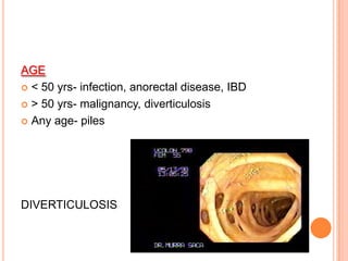 History taking and physical examination for lower gastro intestinal ...
