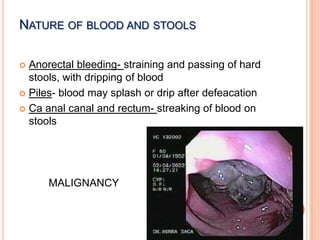 History taking and physical examination for lower gastro intestinal ...