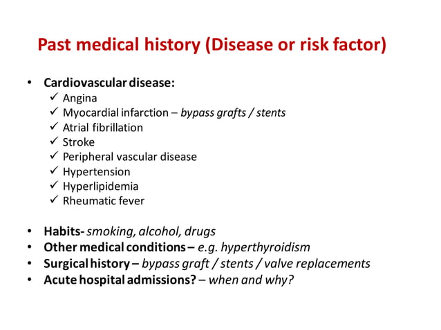 History Taking and Physical Examination of Cardiovascular System-The ...