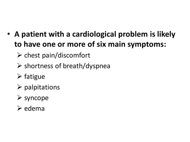 History Taking and Physical Examination of Cardiovascular System-The ...