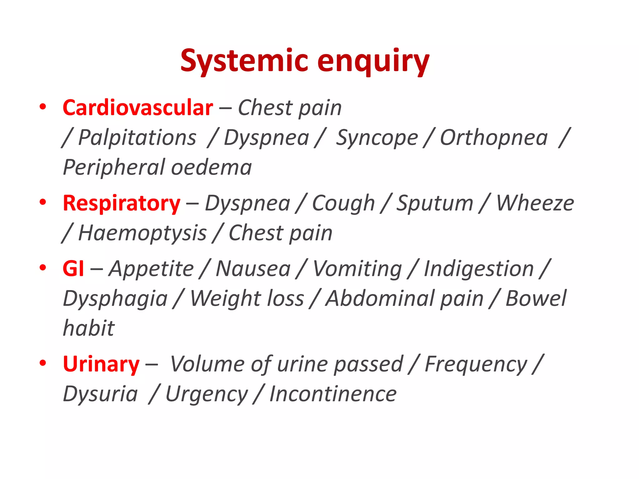 History Taking and Physical Examination of Cardiovascular System-The ...