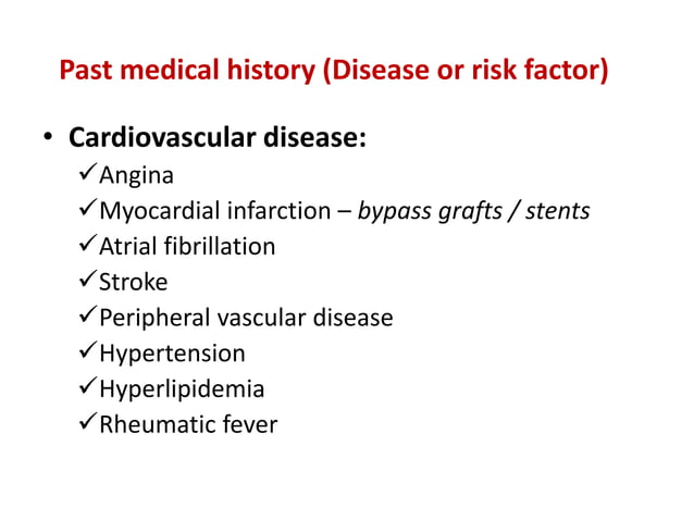 History Taking and Physical Examination of Cardiovascular System-The ...