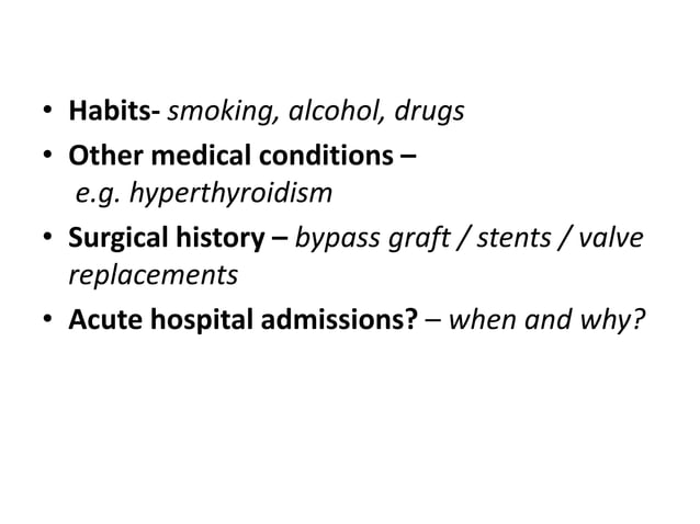 History Taking and Physical Examination of Cardiovascular System-The ...