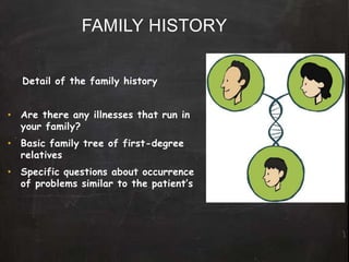 History taking by dr meghanath | PPTX