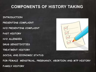 History taking by dr meghanath | PPT