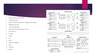 History taking examination and diminution vision | PPTX