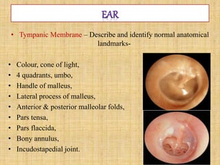History taking & examination in ENT | PPTX