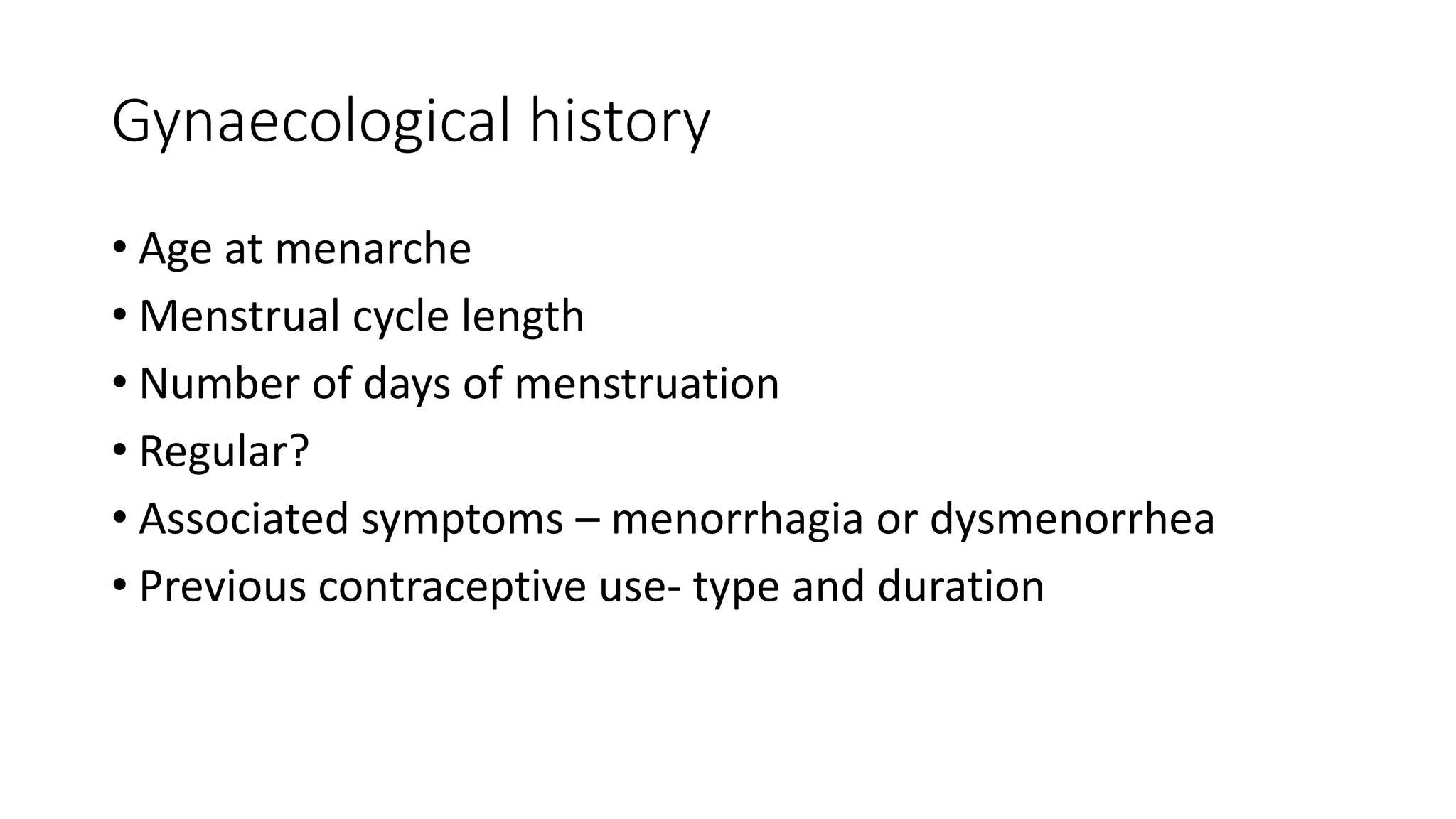 History taking & examination in obstetrics | PPTX